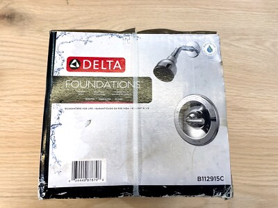 Delta Foundations Chrome 1-handle Single Function Round Shower Faucet w ...