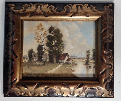 8"x10" Horest Hoppman Painting in 13"x14.75" Frame | eBay