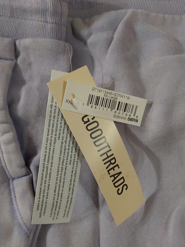 *NWT* Womens Goodthreads XXL Purple Elastic Waist Drawstring Shorts ...