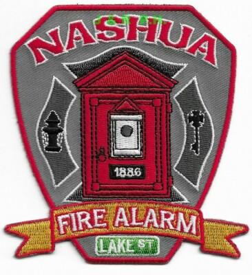 Nashua FIRE ALARM - 1886, New Hampshire (3.75" x 4" size) fire patch | eBay