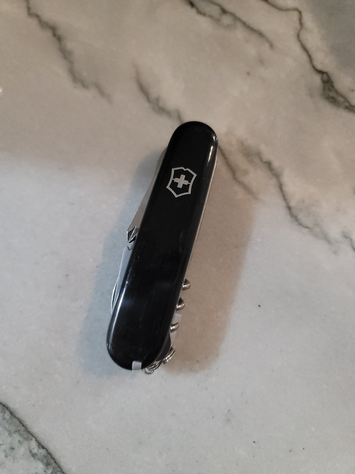 Custom Victorinox Yeoman Swiss Army Knife SAK Grey Mag Glass Black Plus ...