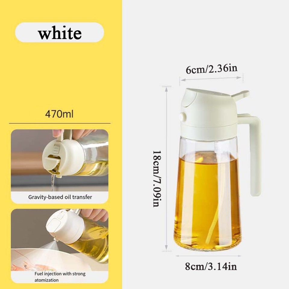 Refilable BBQ Cooking Olive Oil Plastic Spray Dispenser 2-in-1 Oil ...