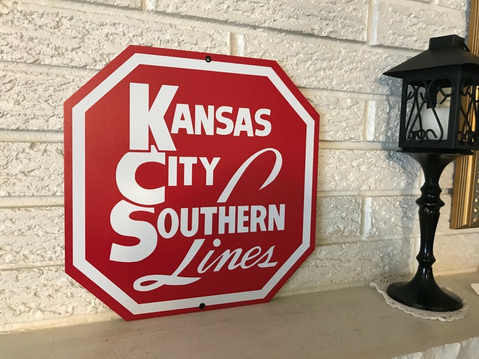 Kansas City Southern Lines Reproduction Laser Cut Out Railroad Herald ...