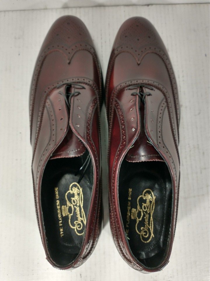 FLORSHEIM Imperial Collection Men's Cordovan Leather Long Wing Shoes ...