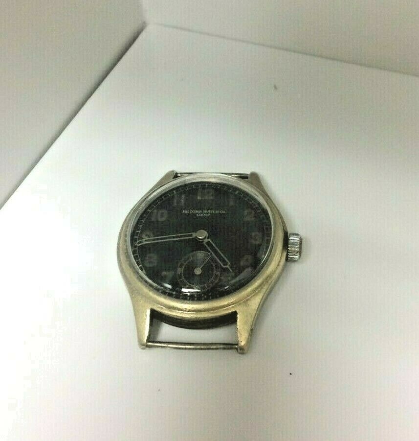 RARE AND UNUSUAL RECORD WATCH CO MILITARY WORLD WAR II CIRCA 1940'S | eBay