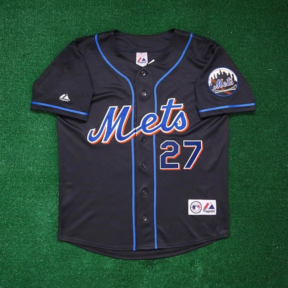 Mark Vientos New York Mets Men's Alternate Black Jersey w Mark Vientos New York Mets Men's Alternate Black Jersey w