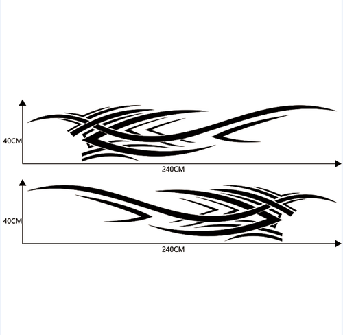 Car Stickers Decals Door Side Fire Flame Styling Auto Decor Parts ...
