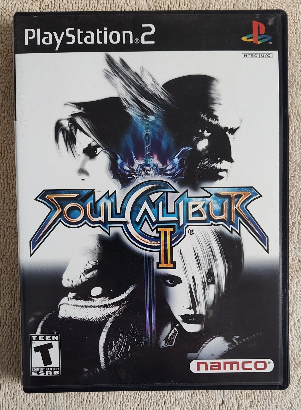 Soul Calibur II PS2 1st Print Black Label 2 Disc w Namco Transmission 1 ...