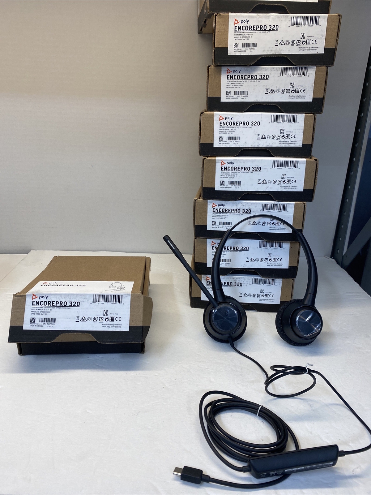 Poly/Plantronics Encorepro 320 USB-C Binaural Headset | eBay
