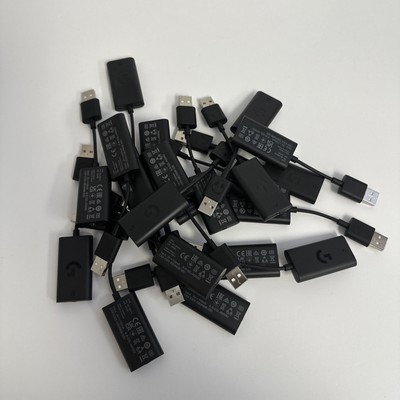 Lot of 20x Logitech G432 3.5mm Female to Type-A Male USB Audio Adapter ...