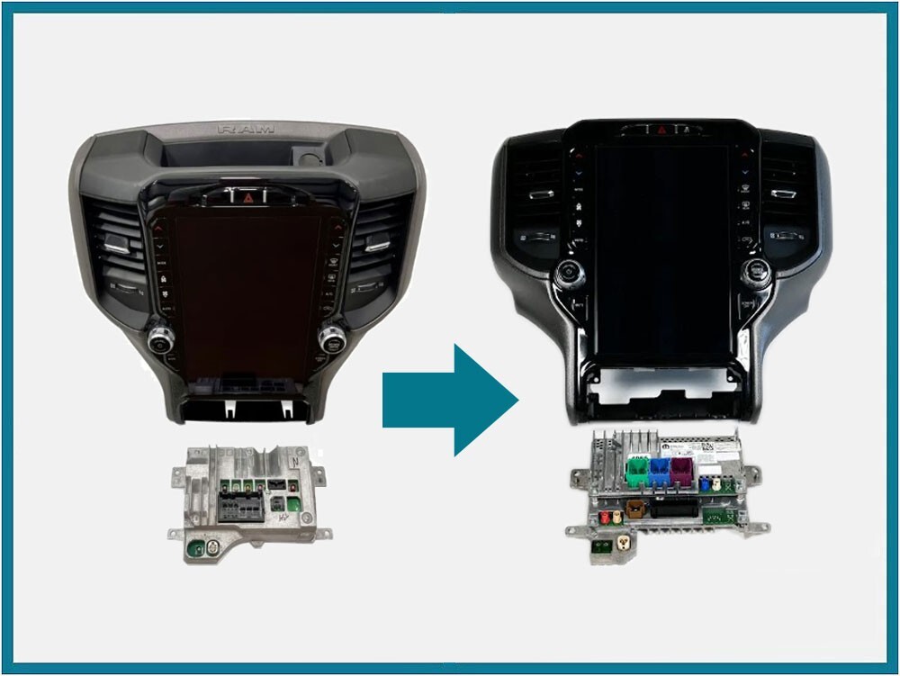 2019-2024 RAM 12" UCONNECT 4C TO 12" UCONNEC 5 UPGRADE WIRING HARNESS ...