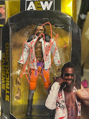 AEW Isaiah Swerve Scott Strickland Action Figure Signed | eBay