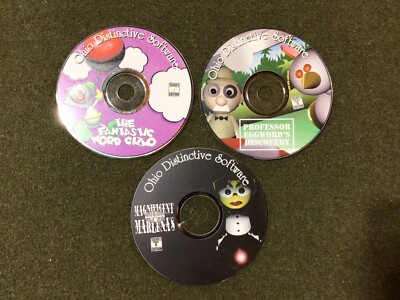 Ohio Distinctive Software 3 CD Lot Eggword’s Discovery Word Gizmo Magic ...