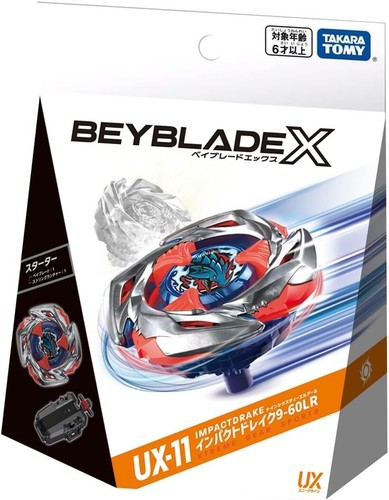 Takara Tomy Beyblade X UX-11 Starter Impact Drake 9-60LR OFFICIAL ...