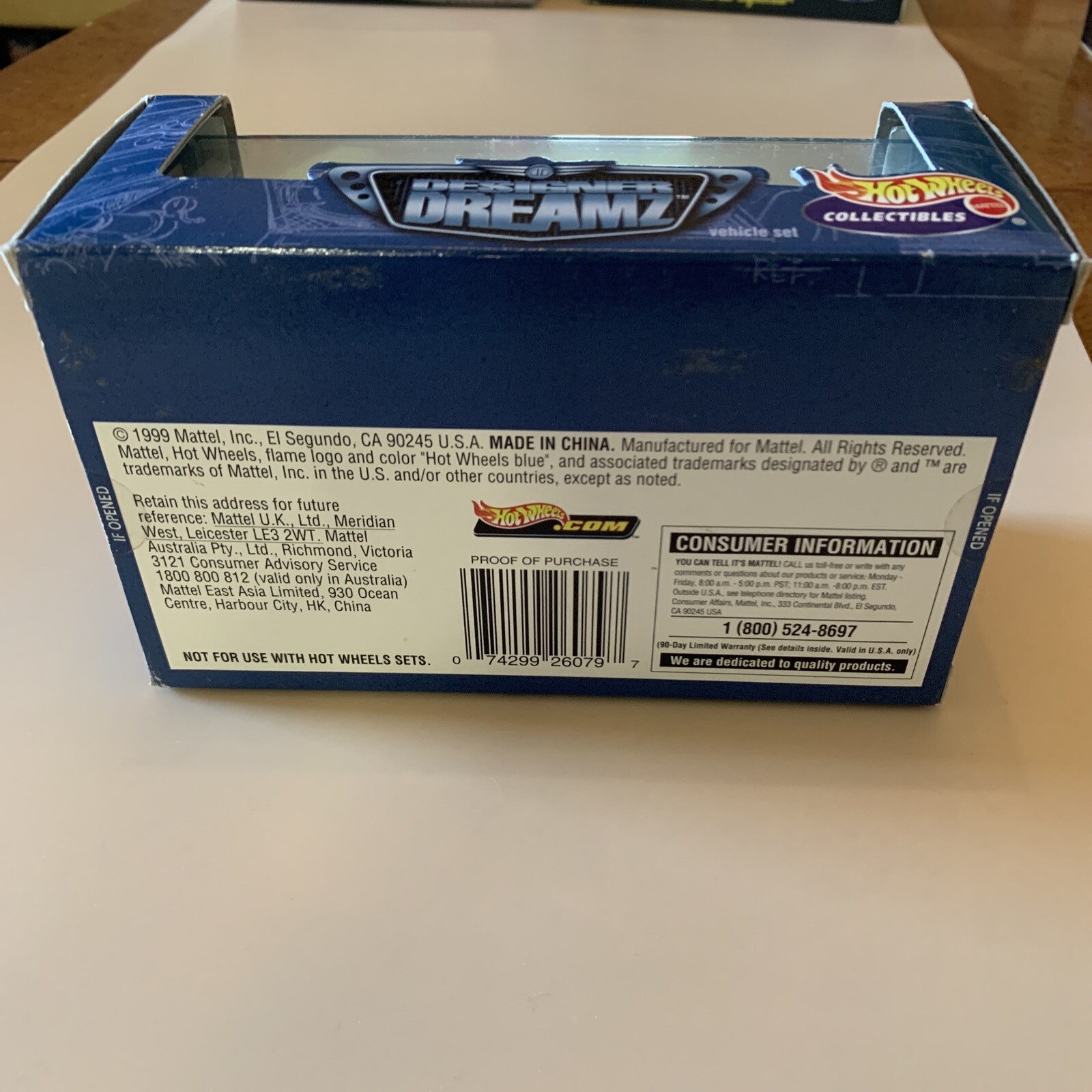 1999 Hot Wheels DESIGNER DREAMZ SET ROCKET OIL & BIZARRO Custom Series 4