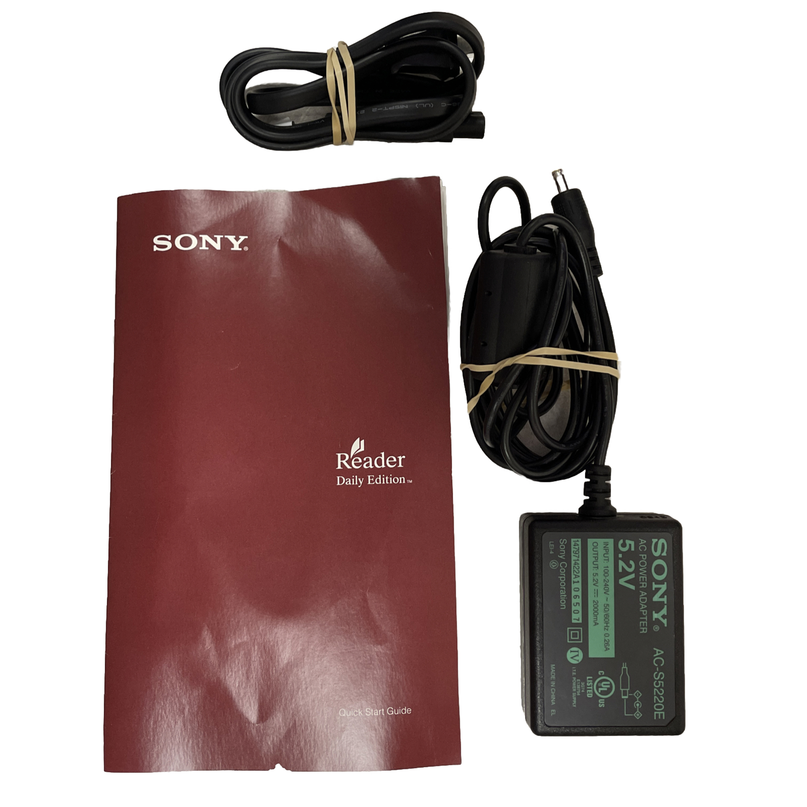 Genuine Sony AC Charger Sony eBook Digital Reader, AC-S5220E, 5.2v ...