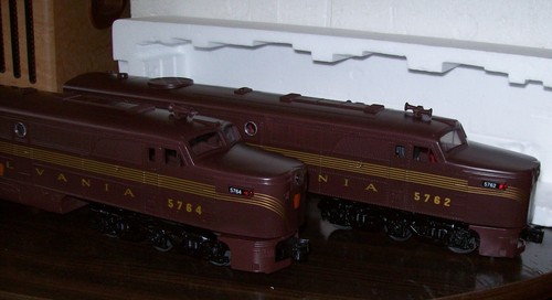 'O' Gauge PA1 Powered & Dummy Pennsylvania Railroad PRR Loco Set Tuscan ...
