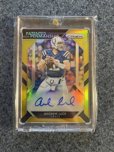 2016 Panini Prizm Patented Penmanship GOLD Andrew Luck Auto #2/5 | eBay