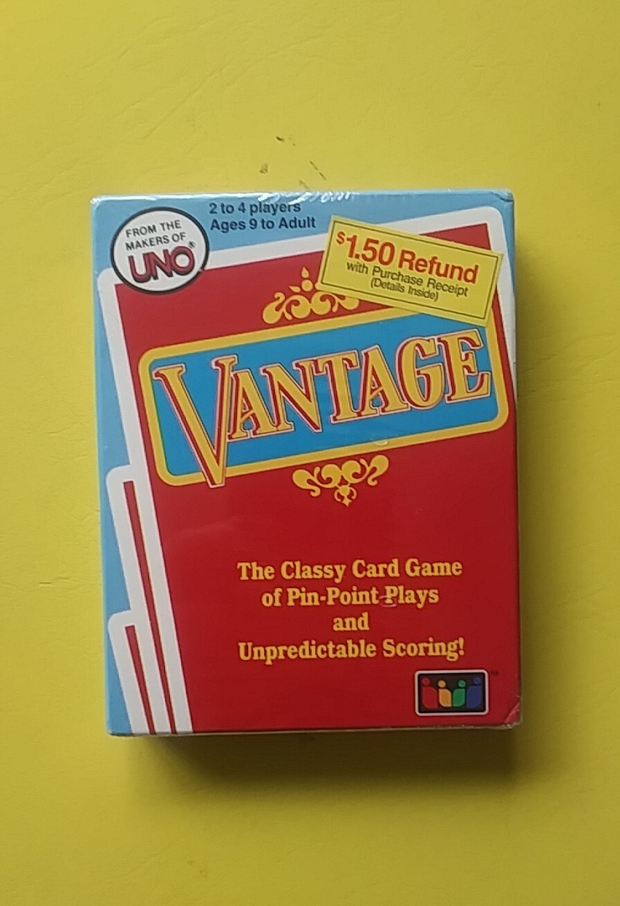 Vintage Vantage Card Game 1985 International Games From UNO - Complete ...