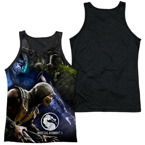 MORTAL KOMBAT X THREE OF Licensed Men's Graphic Tank Top Sleeveless Tee ...