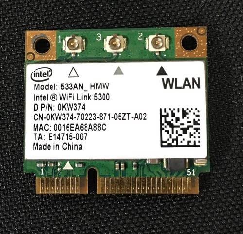 Dell Intel Wifi Link 5300 533AN_HMW Dual Band Wireless N PCIe Half N900 ...