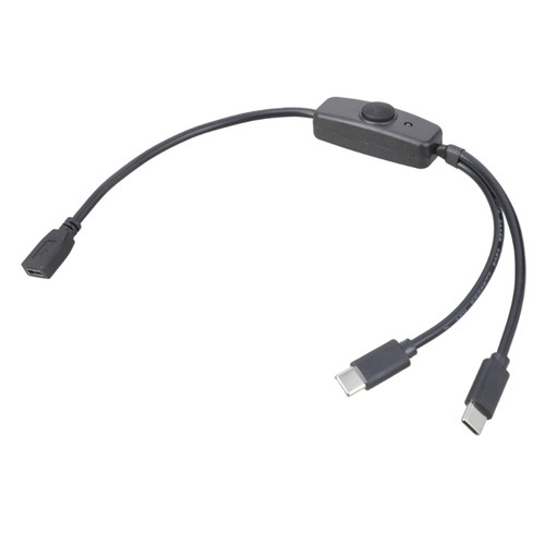 30cm USB 5Pin to Double Type C Charging Cord Y Splitter Cable with ...