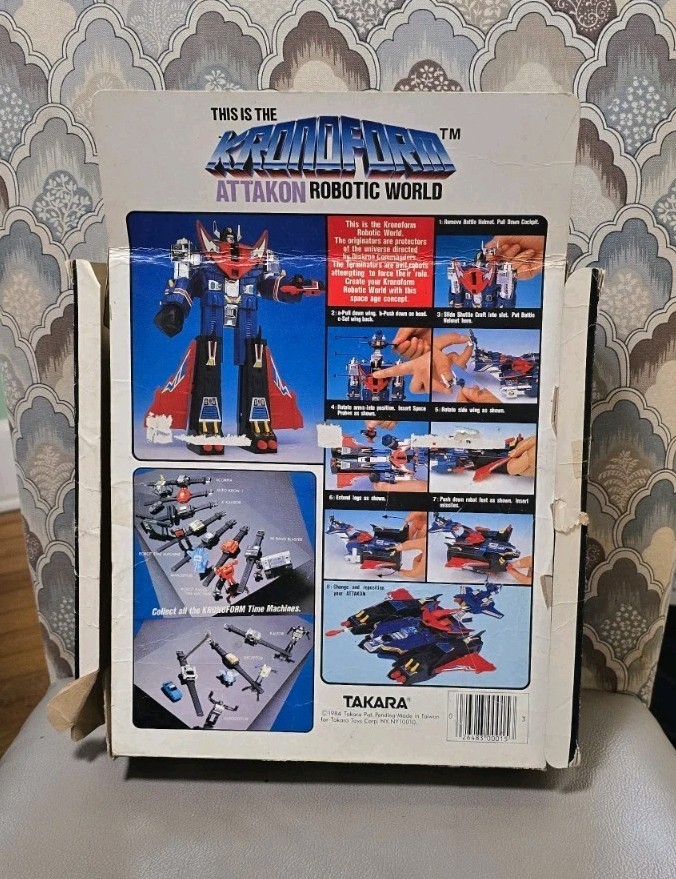 Vintage 1984 TAKARA KRONOFORM ATTAKON Transformers Robot w/ Box | eBay