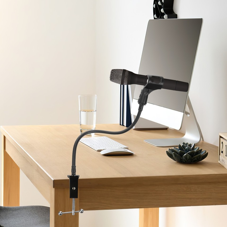 1 Set Gooseneck Microphone Stand Desk Phone Stand Phones Rack Phone Arm ...