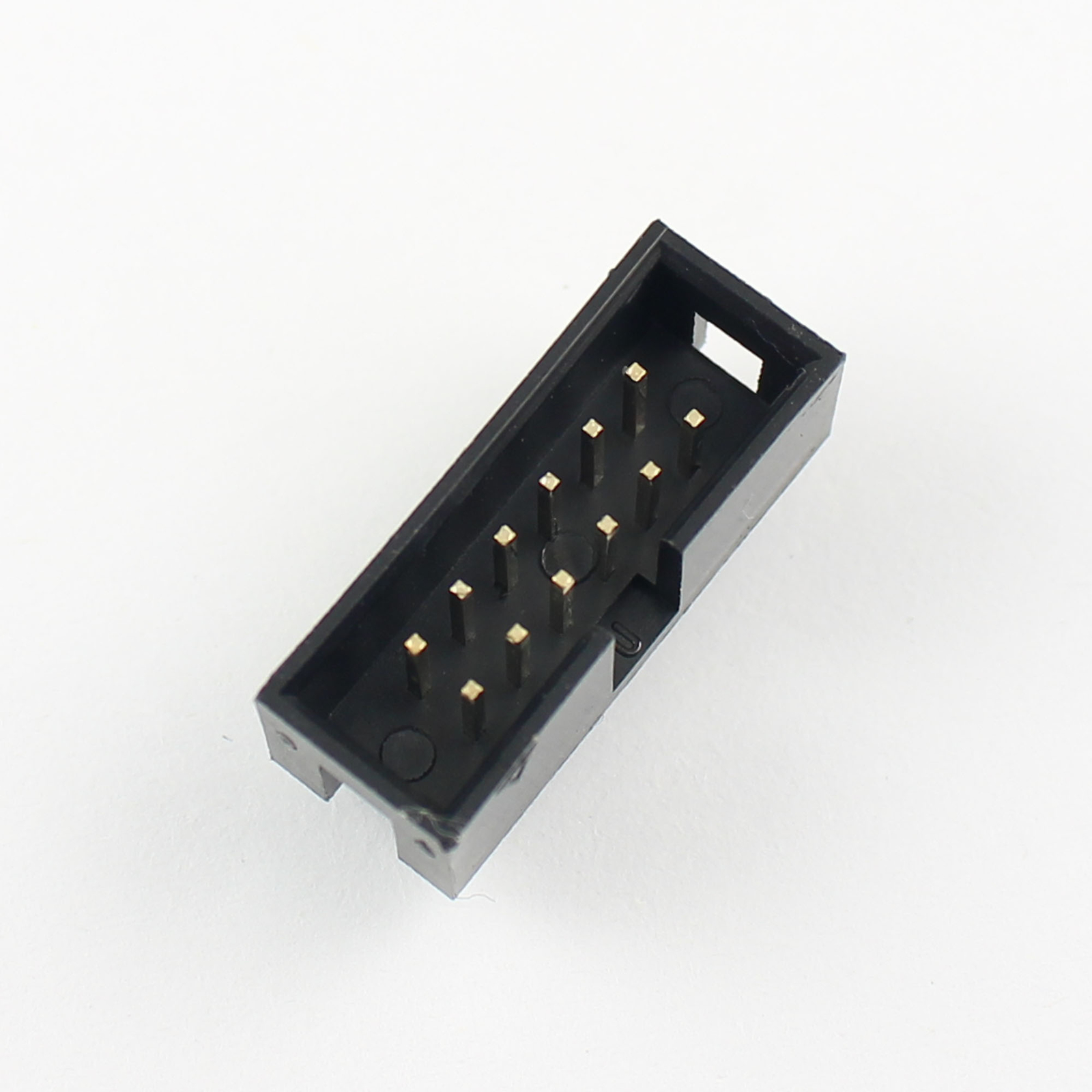 10Pcs 2.54mm 2x6 Pin 12 Pin Straight Male Shrouded PCB Box header IDC ...