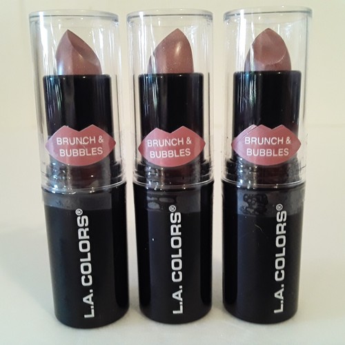 L.A. Colors Lipstick Lot of 3, Brunch & Bubbles CLIP855 | eBay