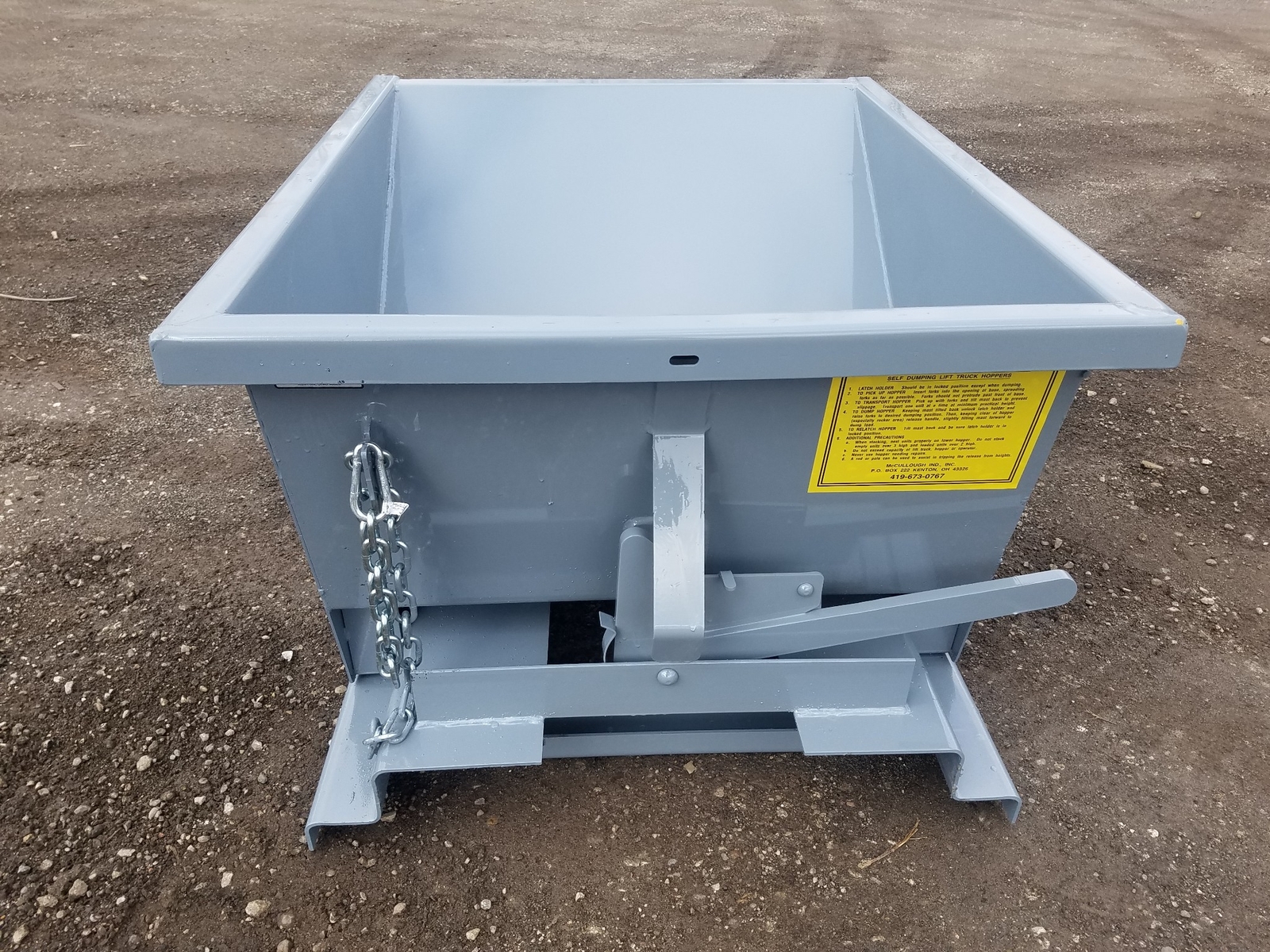 1/4 YD WRIGHT SELF DUMPING HOPPER-TRASH-DUMPSTER-RECYCLING HOPPER- FREE ...