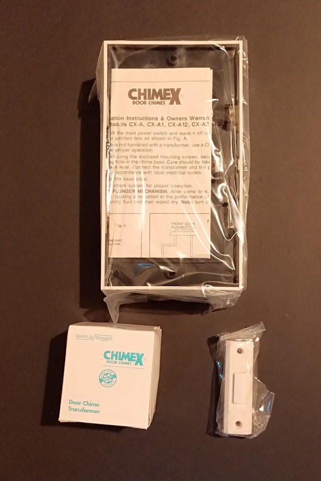 Chimex Door Chime Kit-Hardwired Chime, Transformer, Push Button ...