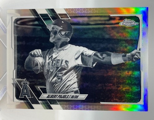 ALBERT PUJOLS 2021 Topps Chrome NEGATIVE REFRACTOR SP 700 Hr Coming ...