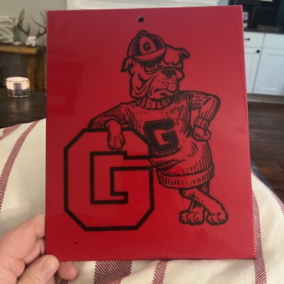 Vintage UGA Old Bulldog Wall Hanging Dawgs University Of Georgia Man ...