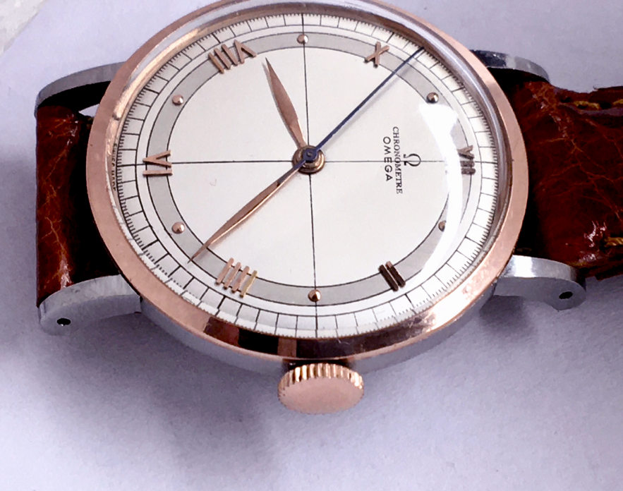 Omega 30T2 SC Rg Chronomètre - 18K Rose & Steel 35.5 mm | eBay
