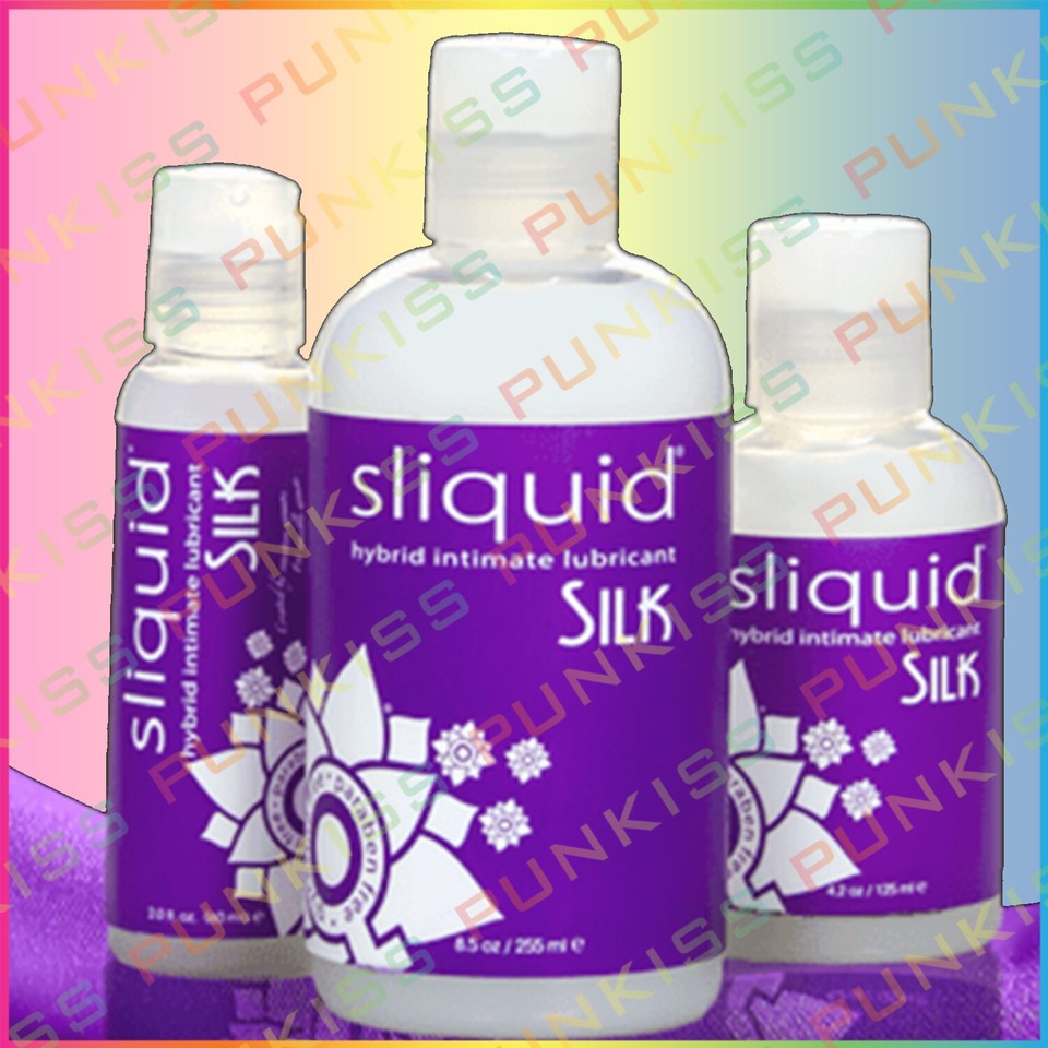 Sliquid Silk Hybrid Silicone & Water Based Lube💋Personal Lubricant Long ...