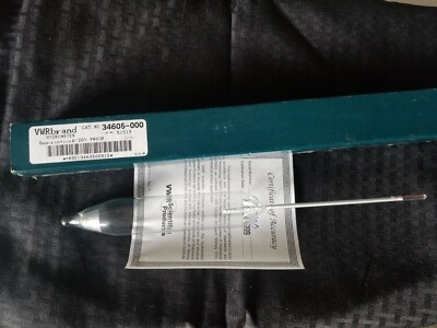 VWR Alcohol Proof, Ethyl Alcohol Hydrometers Traceable to NIST, 0-20% ...