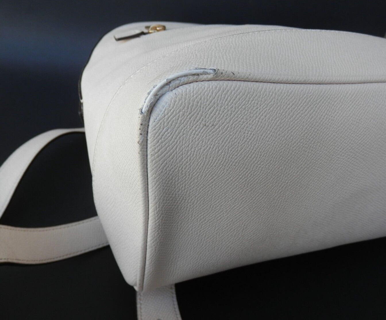 Coach Saffiano Leather Kenley Ivory Backpack Bag - Gem