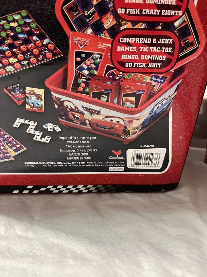 Disney Pixar Cars Supercharged 7 Games Wooden Game Garage by Cardinal ...