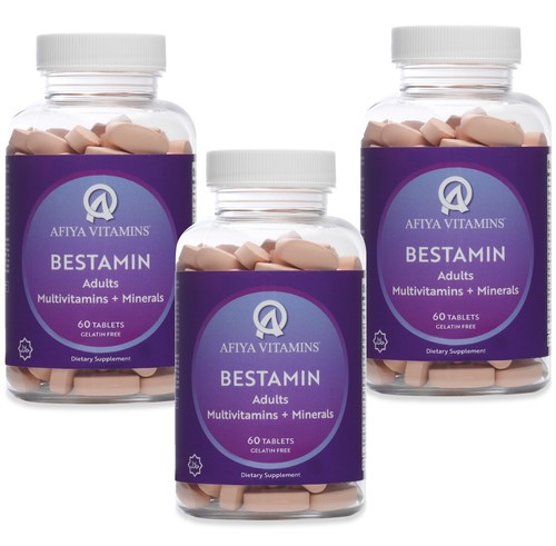 Bestamin Multivitamin Bundle, Certified Halal, 60 Tablets-Afiya ...