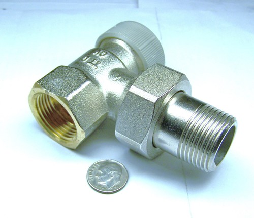 AMMARK 60.75 TYPE 60 NOS ANGLE 3/4" NPT THERMOSTATIC RADIATOR VALVE ...