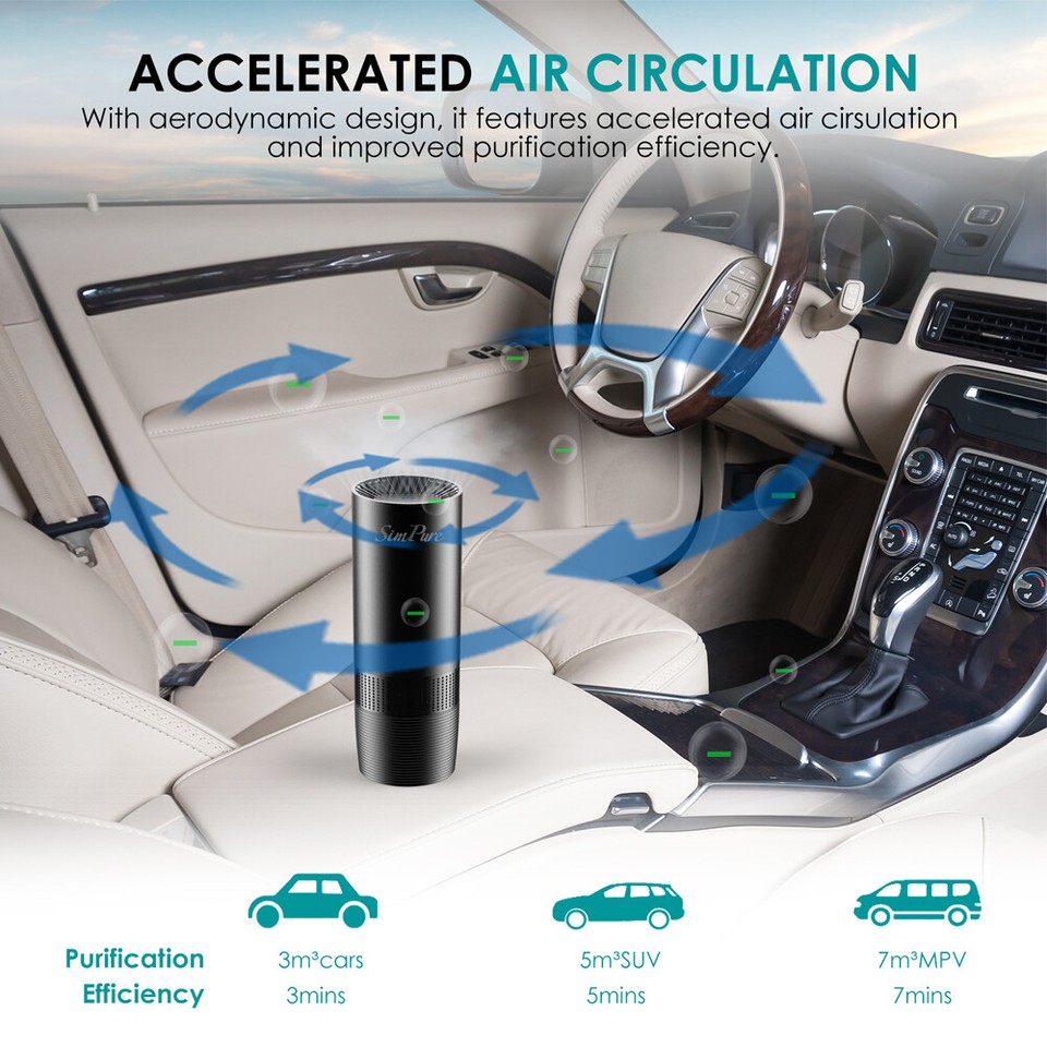 Air Purifier True HEPA Filter Cleaner Odor Allergies Eliminator Large ...