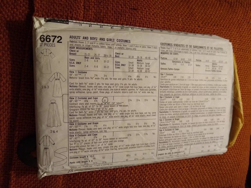 Simplicity 6672 Kids Halloween Costume Pattern Wizard Devil Princess ...