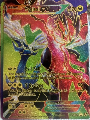Yveltal Ex Multi Color Foil💥 Fan Art💥Evil Ball Hp170 NM | eBay