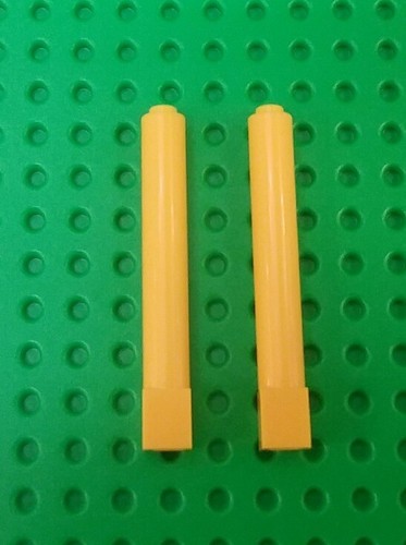 *NEW* Lego Yellow Pillars 1x6x1 Round Tall Square Base Columns Posts ...