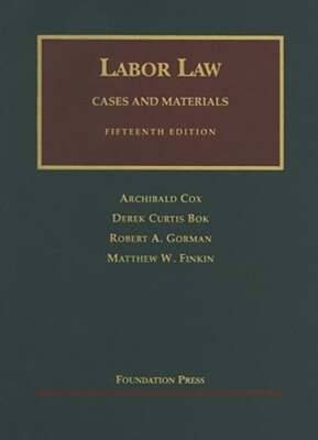 Labor Law: Cases and Materials by Archibald Cox: Used 9781599419503| eBay