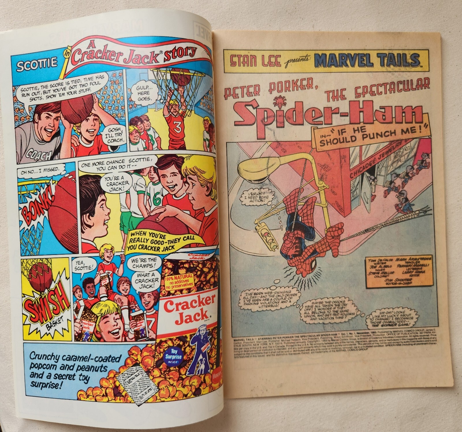 MARVEL TAILS PETER PORKER SPECTACULAR SPIDER-HAM #1 (1983) 1ST SPIDER ...