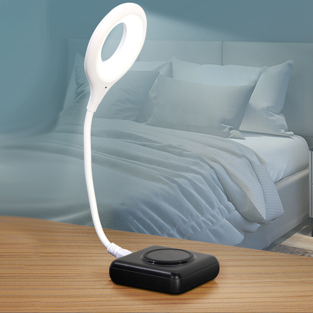 24LED Desktop Lamp Bendable Voice Control Dimmable Light USB Plug Decor ...