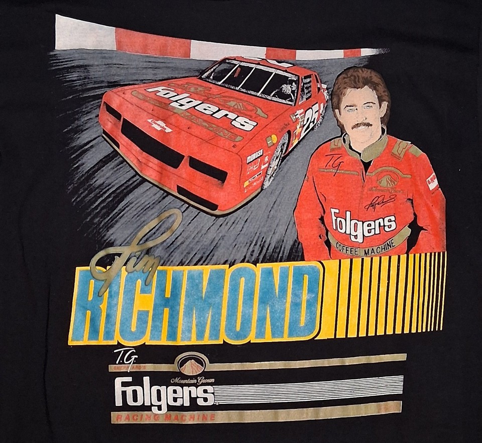 Vintage 1986 Tim Richmond Nascar Winston Cup Tee Size XL NEW OLD STOCK ...