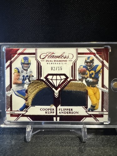 Cooper Kupp Flipper Anderson Flawless Dual Diamond Red /15 LA Rams St ...